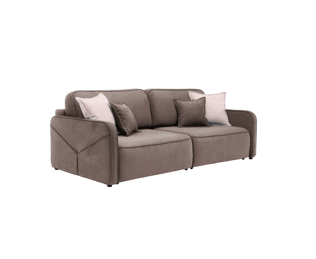 Прямой диван Кьянти Темно-бежевый шенилл Lounge еврокнижка за 44 990 ...